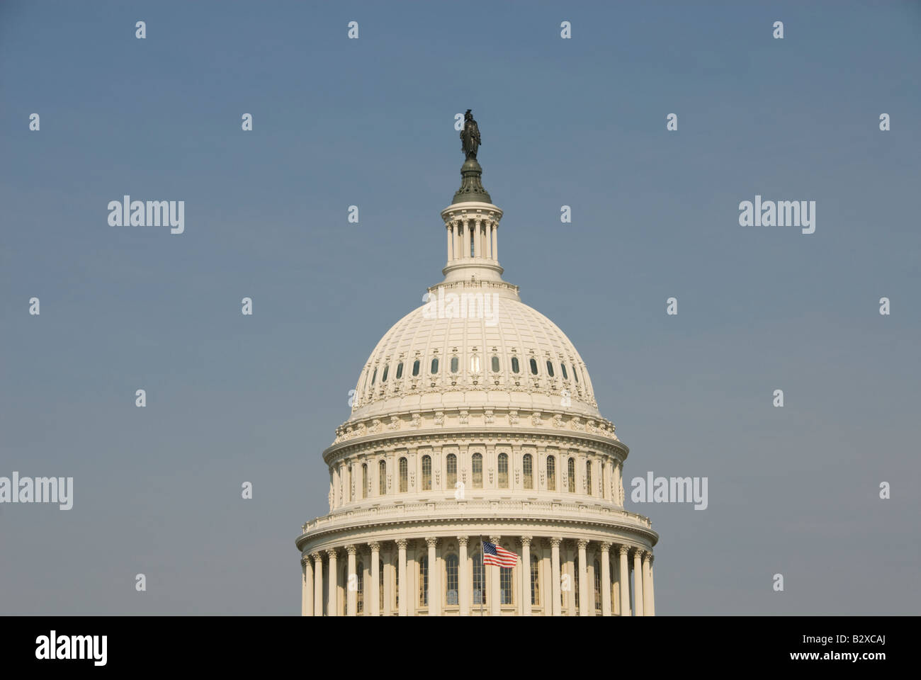 The dome of the Capitol Building legislative branch of the US ...