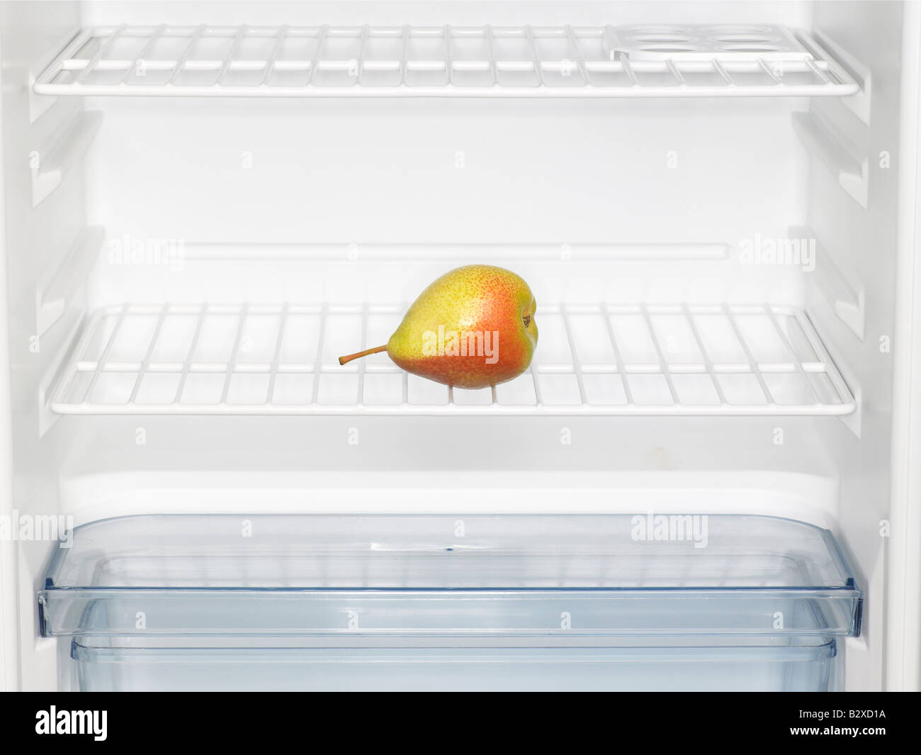 pear on fridge shelf Stock Photo - Alamy