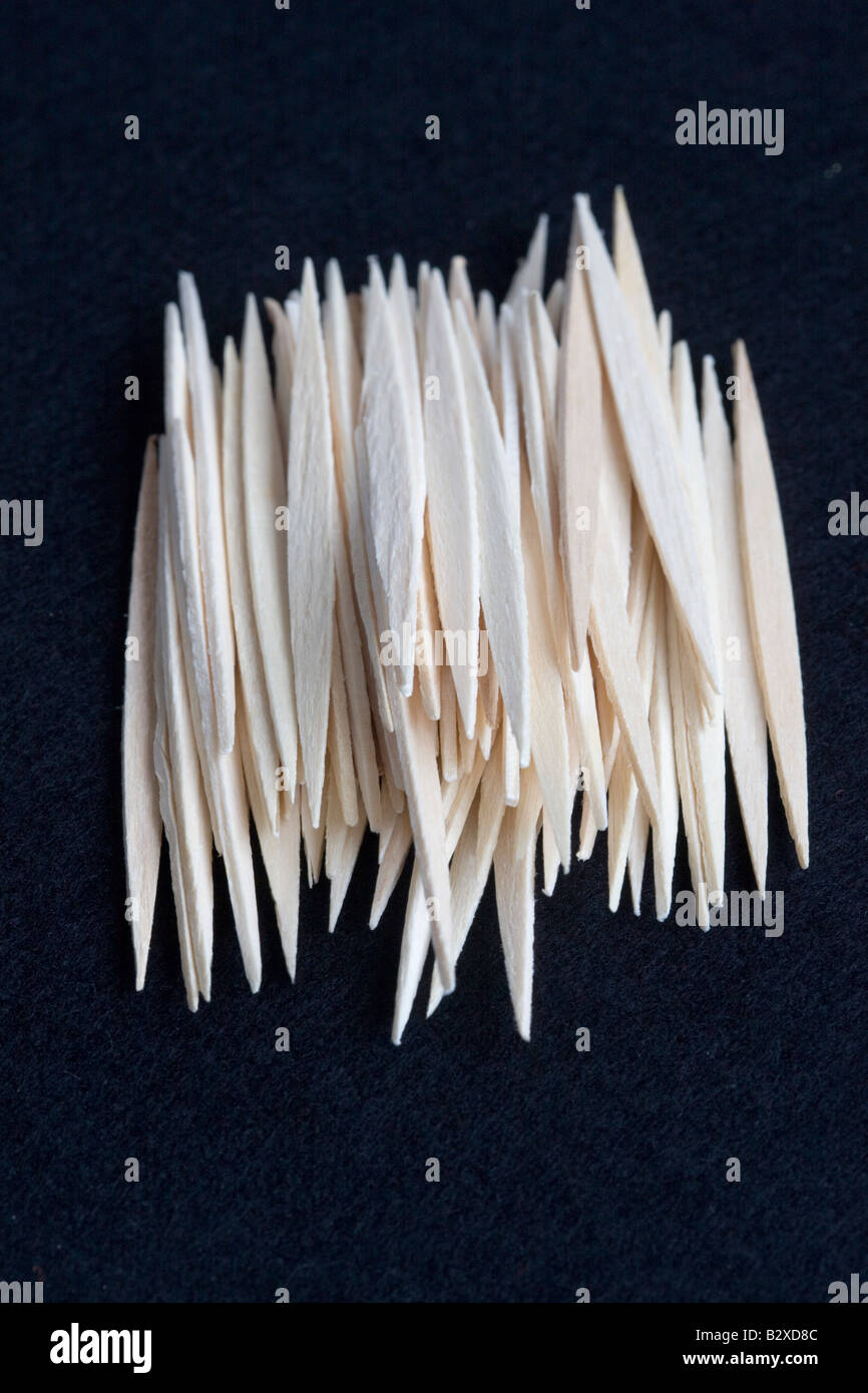 Flat Spanish Tooth Picks Stock Photo - Alamy