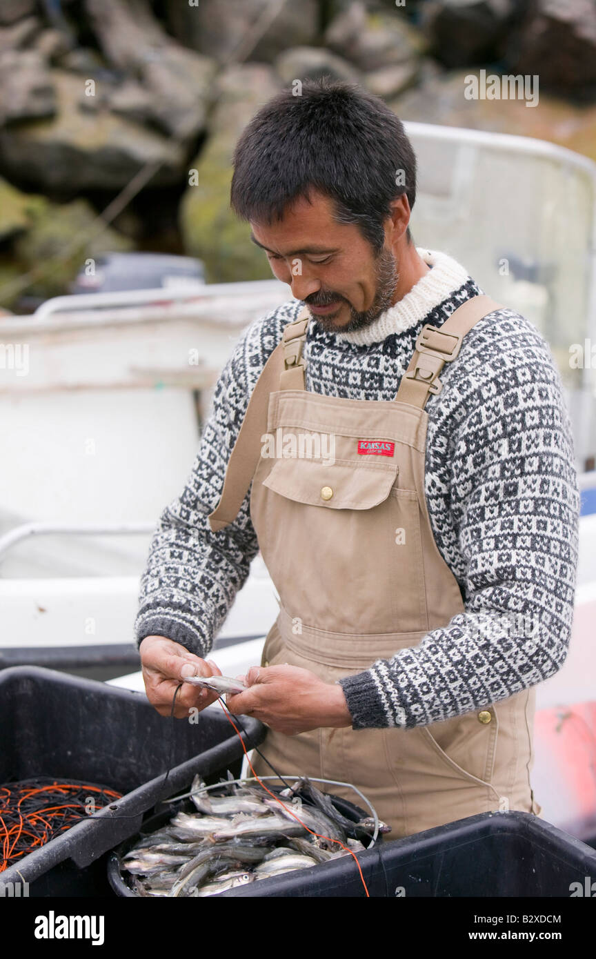 Greenland inuit fishing hi-res stock photography and images - Alamy