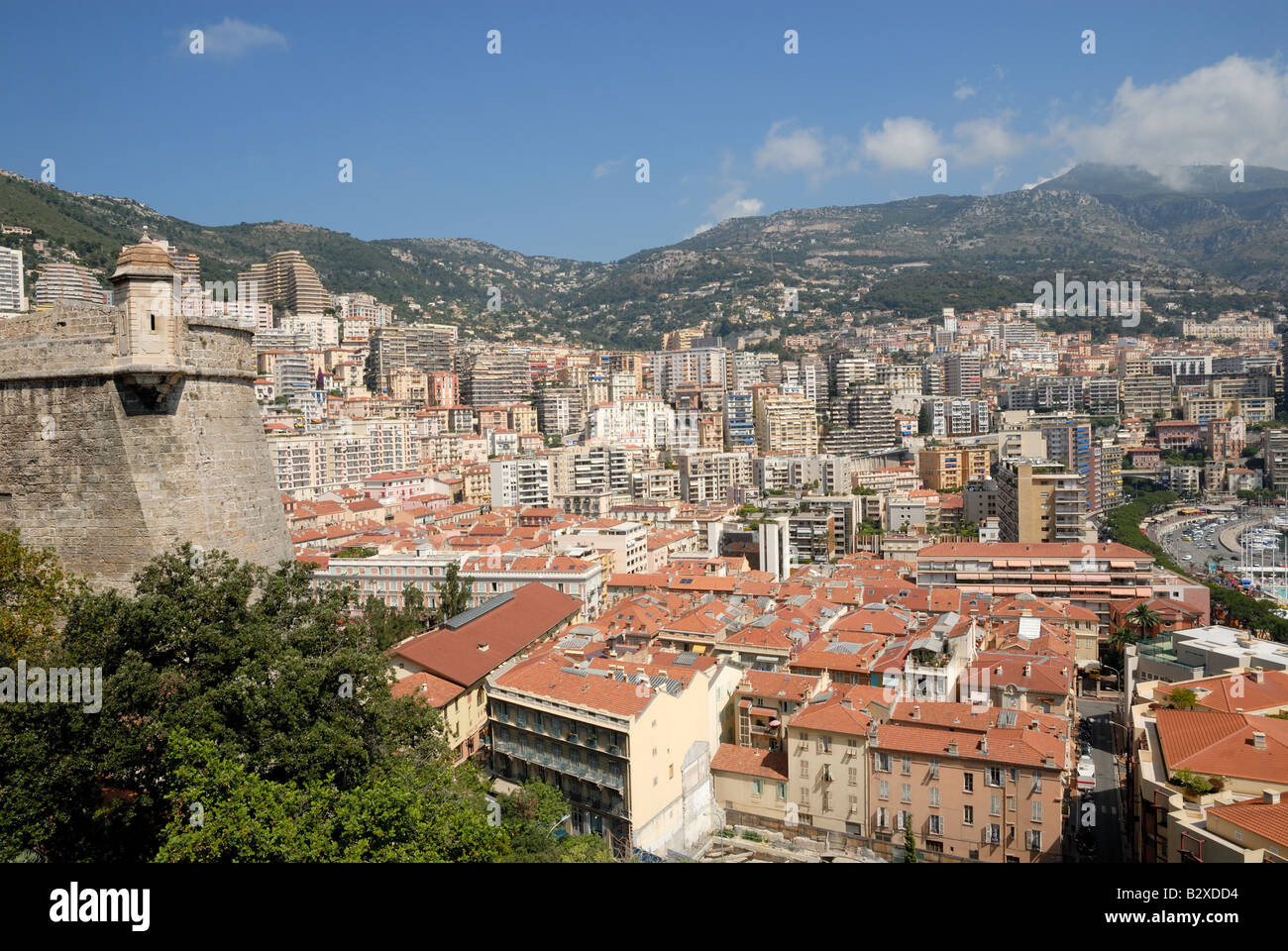 View over the city of Monaco Stock Photo - Alamy