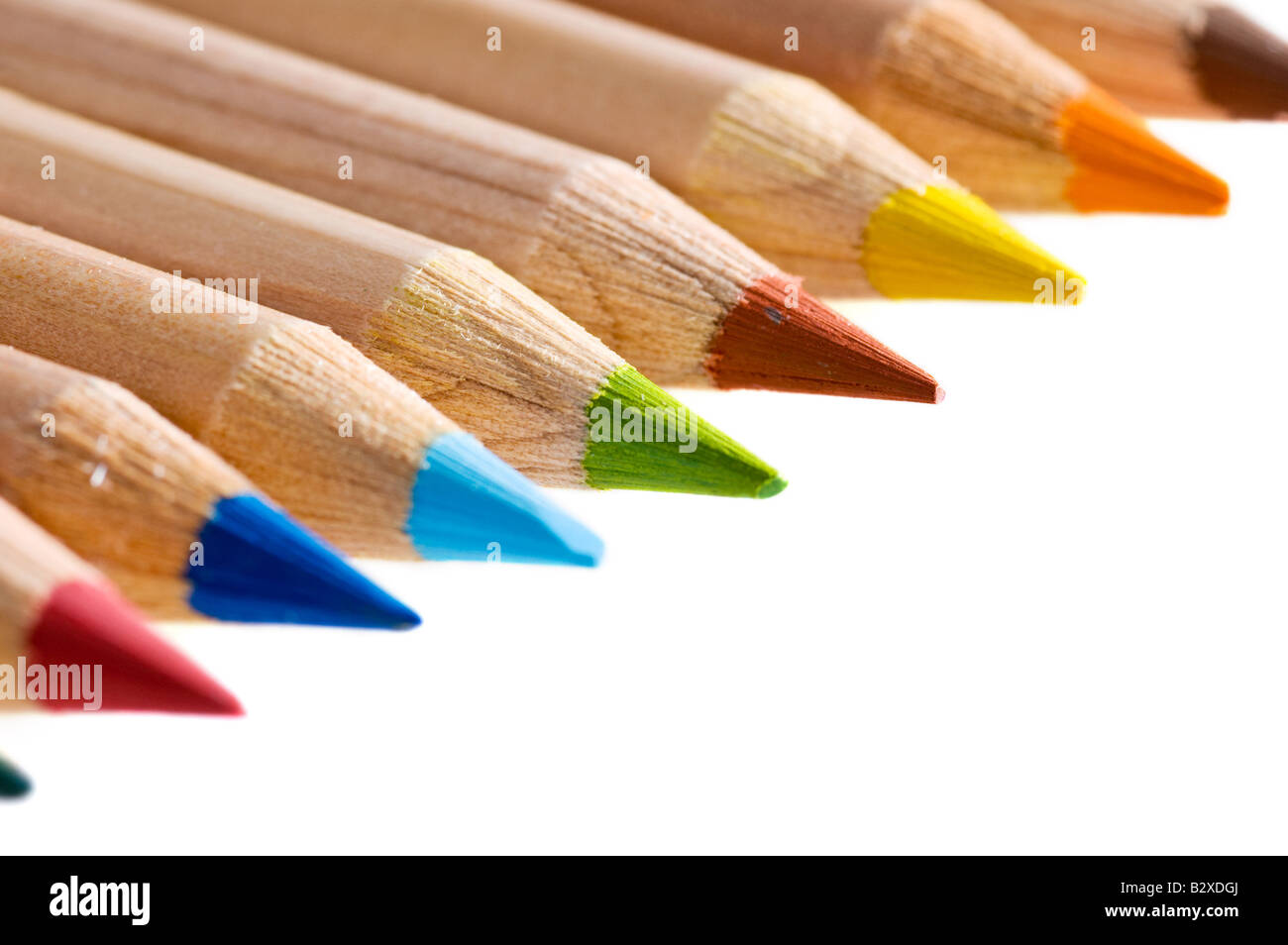 Assortment colored pencils drawing on Cut Out Stock Images & Pictures ...