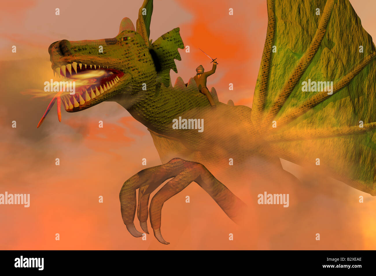 Riding a dragon hi-res stock photography and images - Alamy