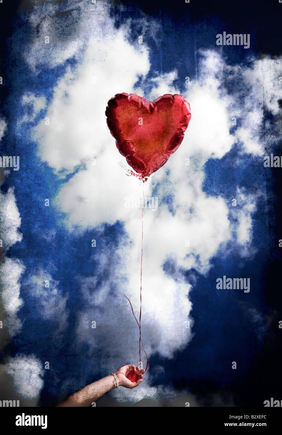 Red balloon girl hi-res stock photography and images - Alamy