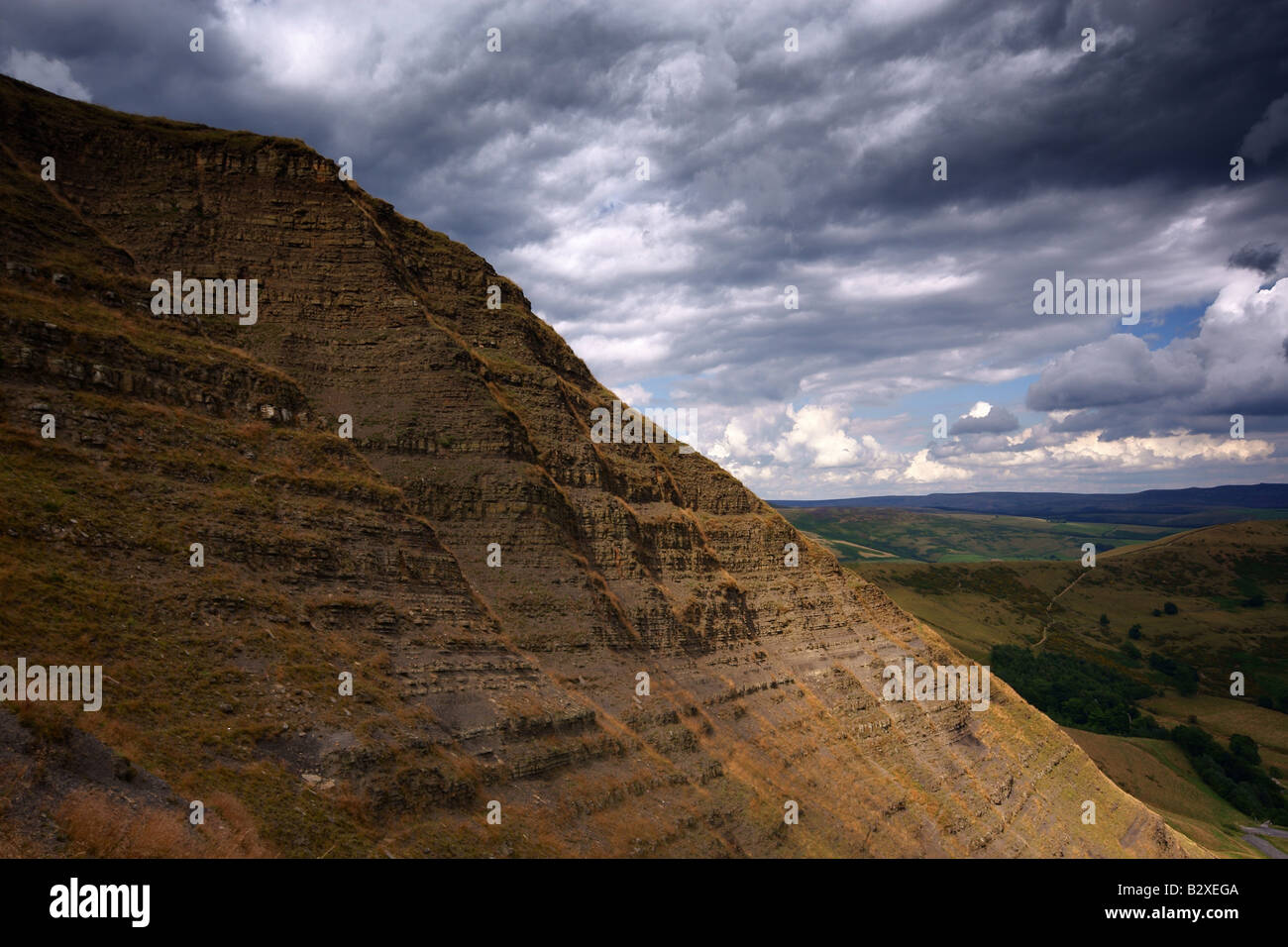 Mam Tor slope, Castleton Stock Photo - Alamy