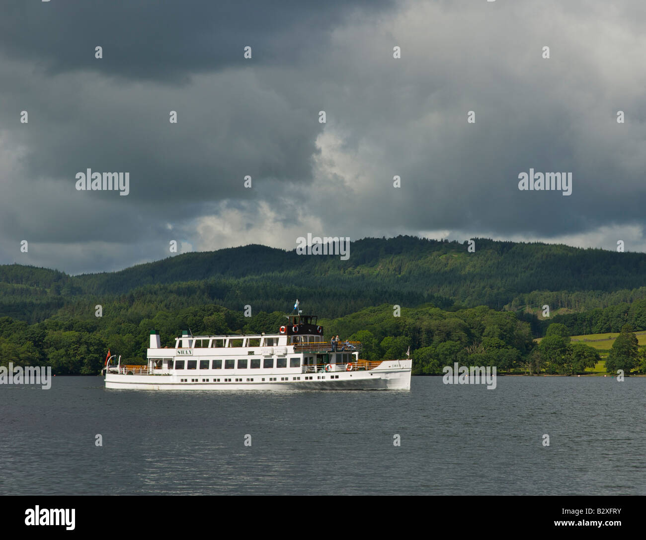 Lake Windermere The Swan Ship High Resolution Stock Photography and ...