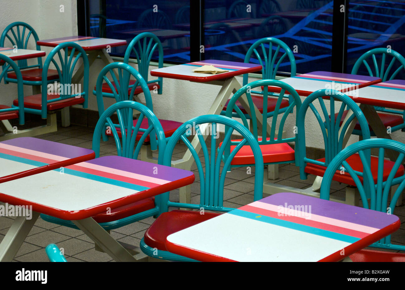 Plastic tables and chairs hi-res stock photography and images - Alamy