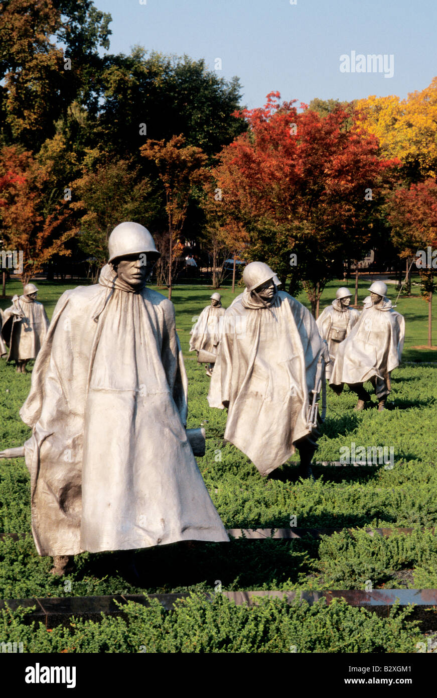 USA Washington DC Korean War Veterans Memorial i autumn Stock Photo - Alamy