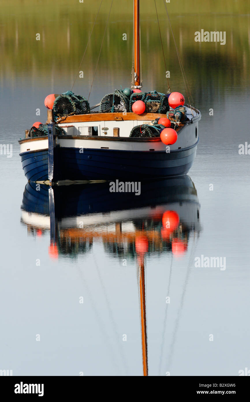 LOBSTER BOAT ON THE ISLE OF MULL. WESTERN ISLES. SCOTLAND. UK Stock ...