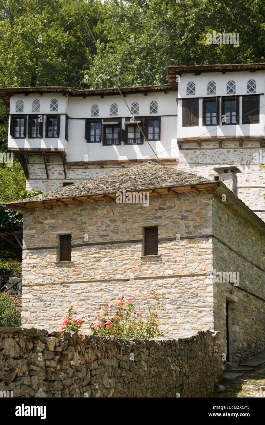 Greece Thessaly Pelion Vizitsa Houses Stock Photo - Alamy