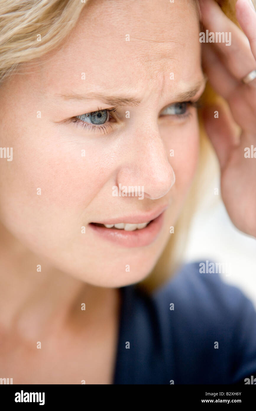 Scowling woman hi-res stock photography and images - Alamy