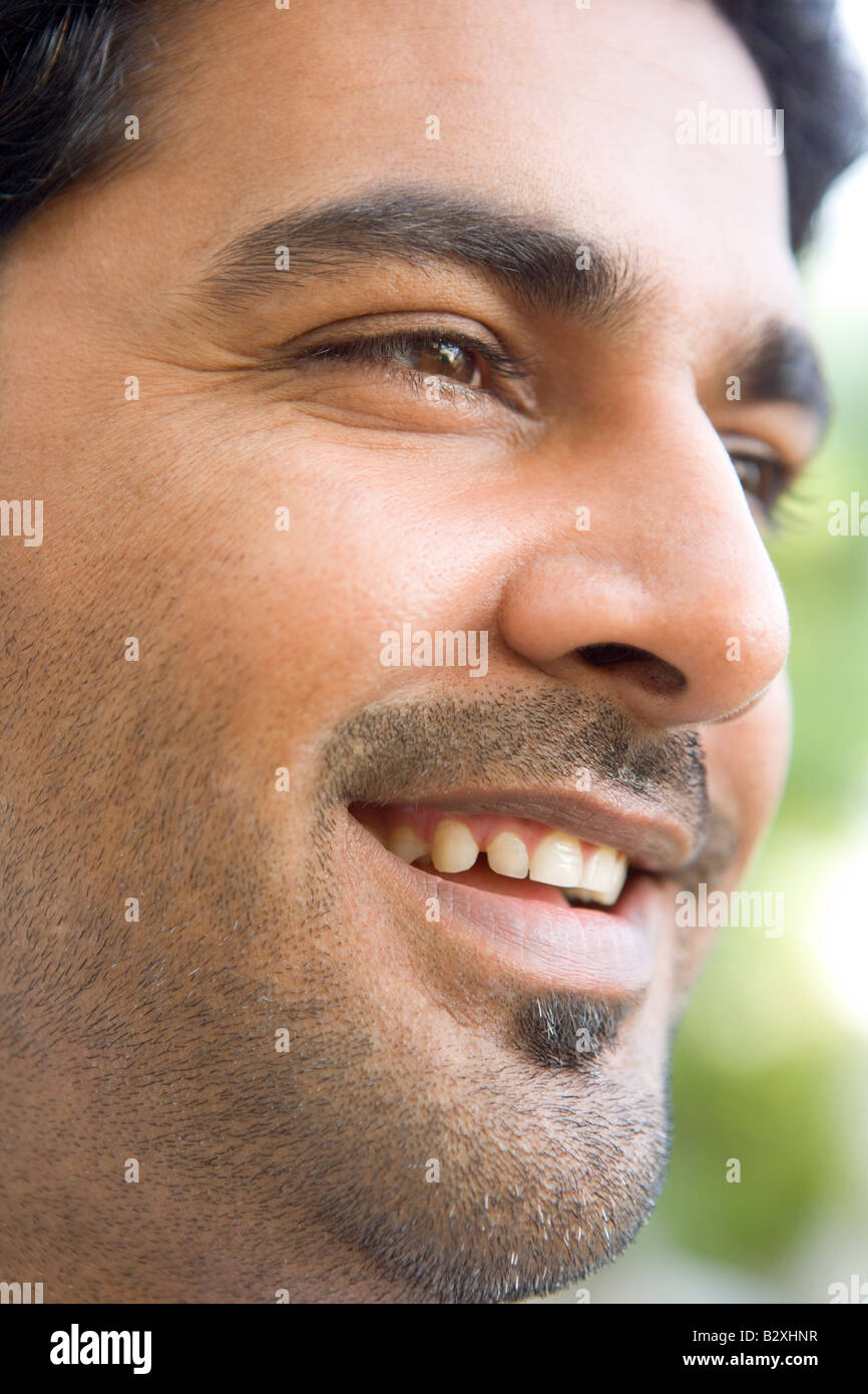 Head shot of man smiling Stock Photo - Alamy