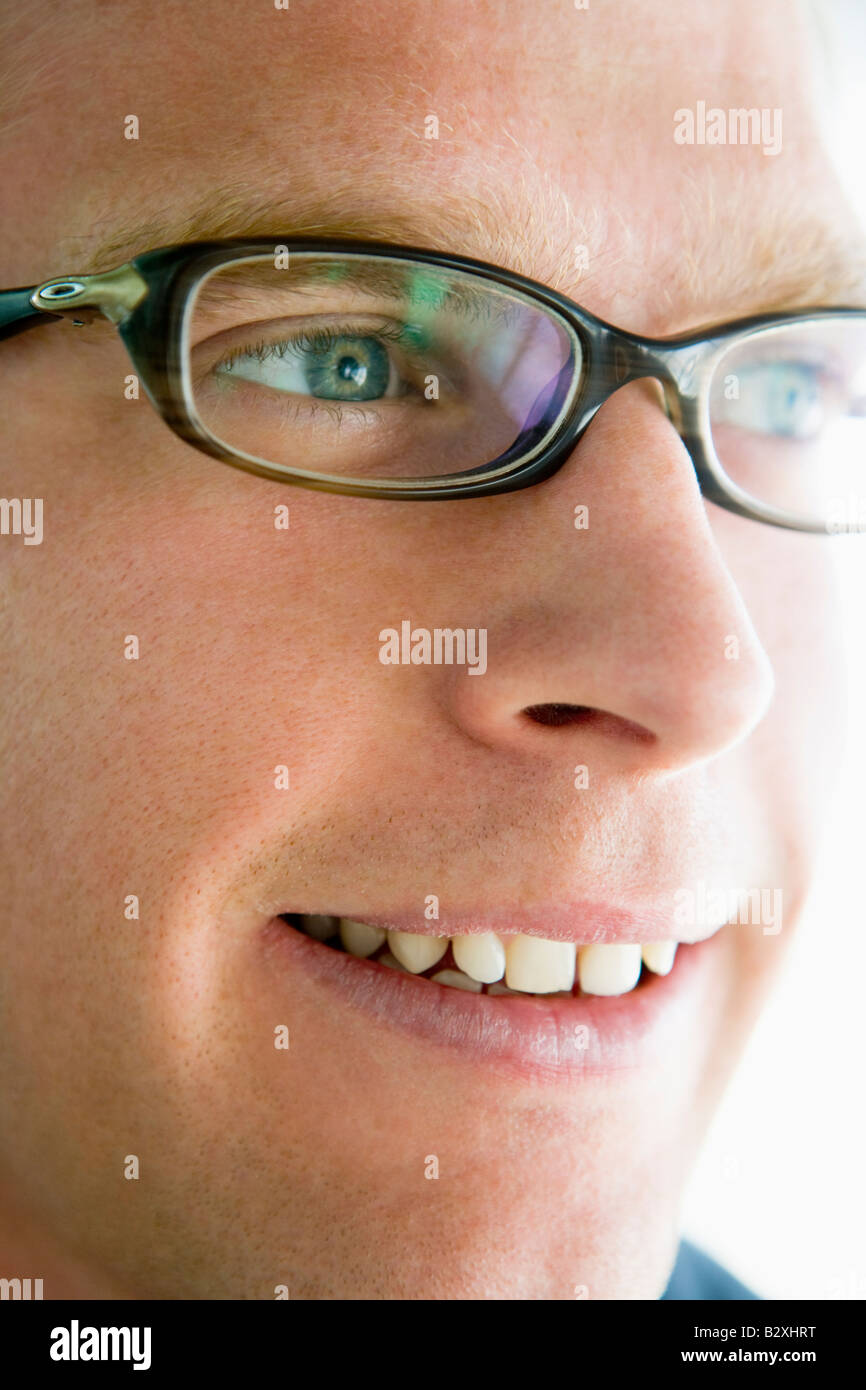 Head shot of man smiling Stock Photo - Alamy