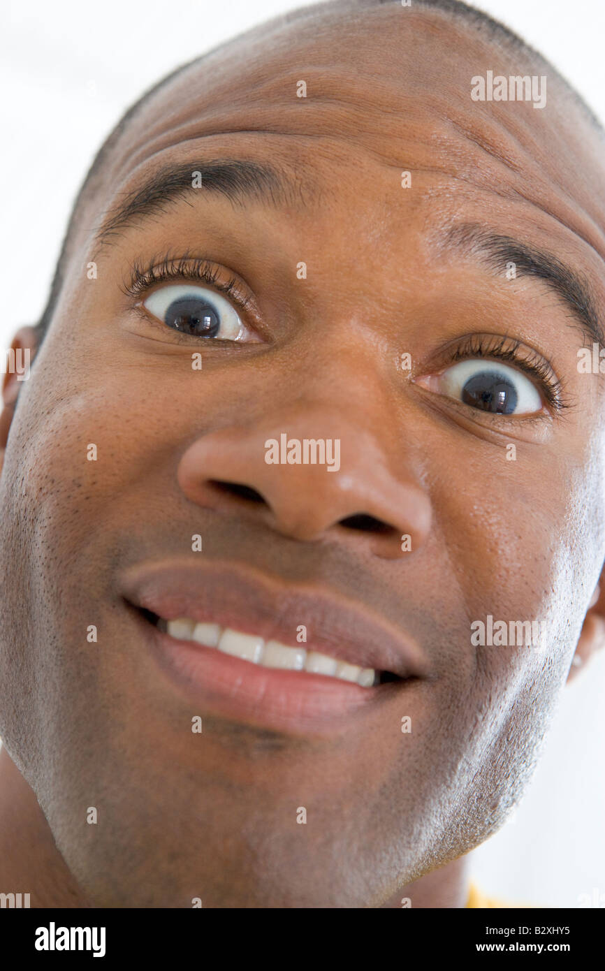 Man startled hi-res stock photography and images - Alamy