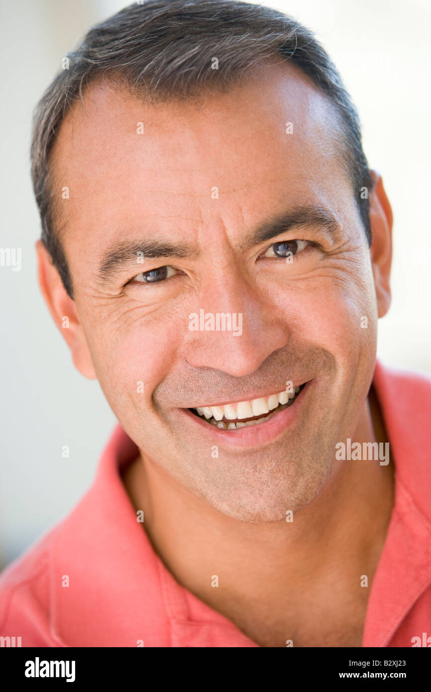 Head shot of man smiling Stock Photo - Alamy