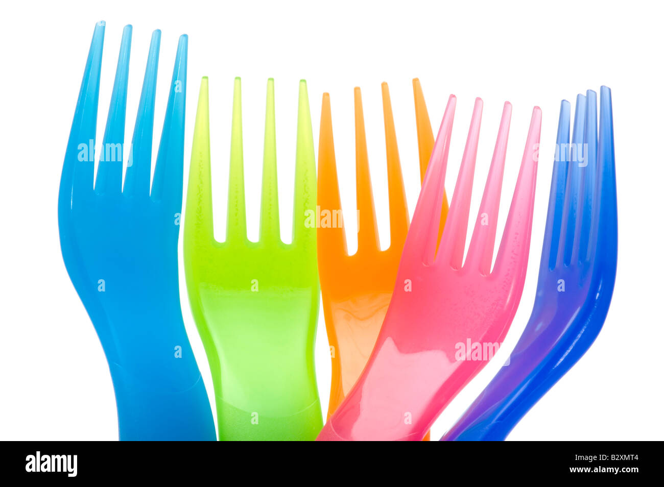 object on white kitchen utensil plastic fork Stock Photo - Alamy