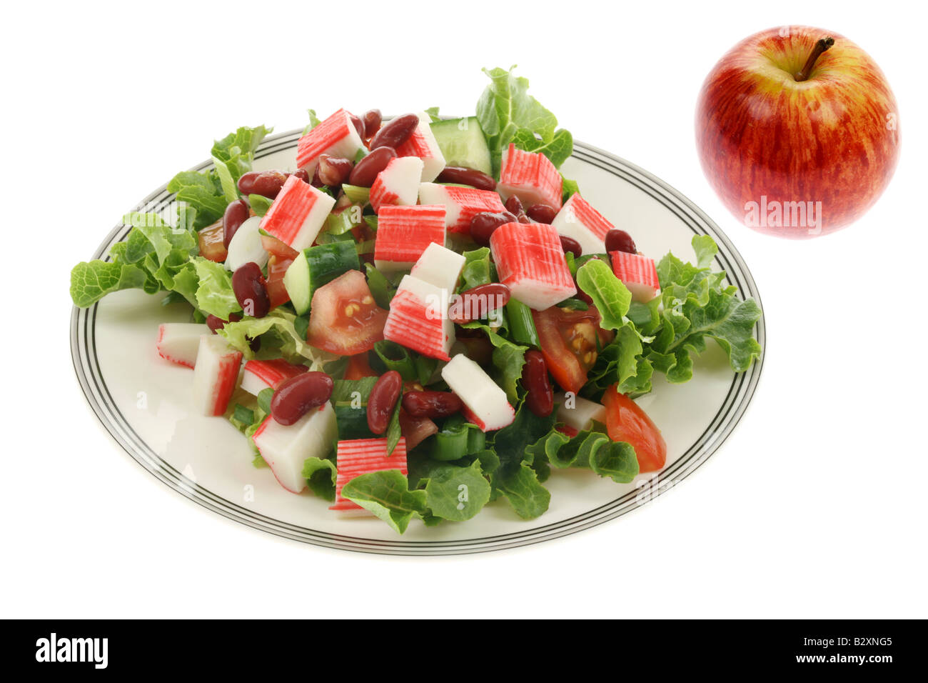 Food salad chopped crab Cut Out Stock Images & Pictures - Alamy