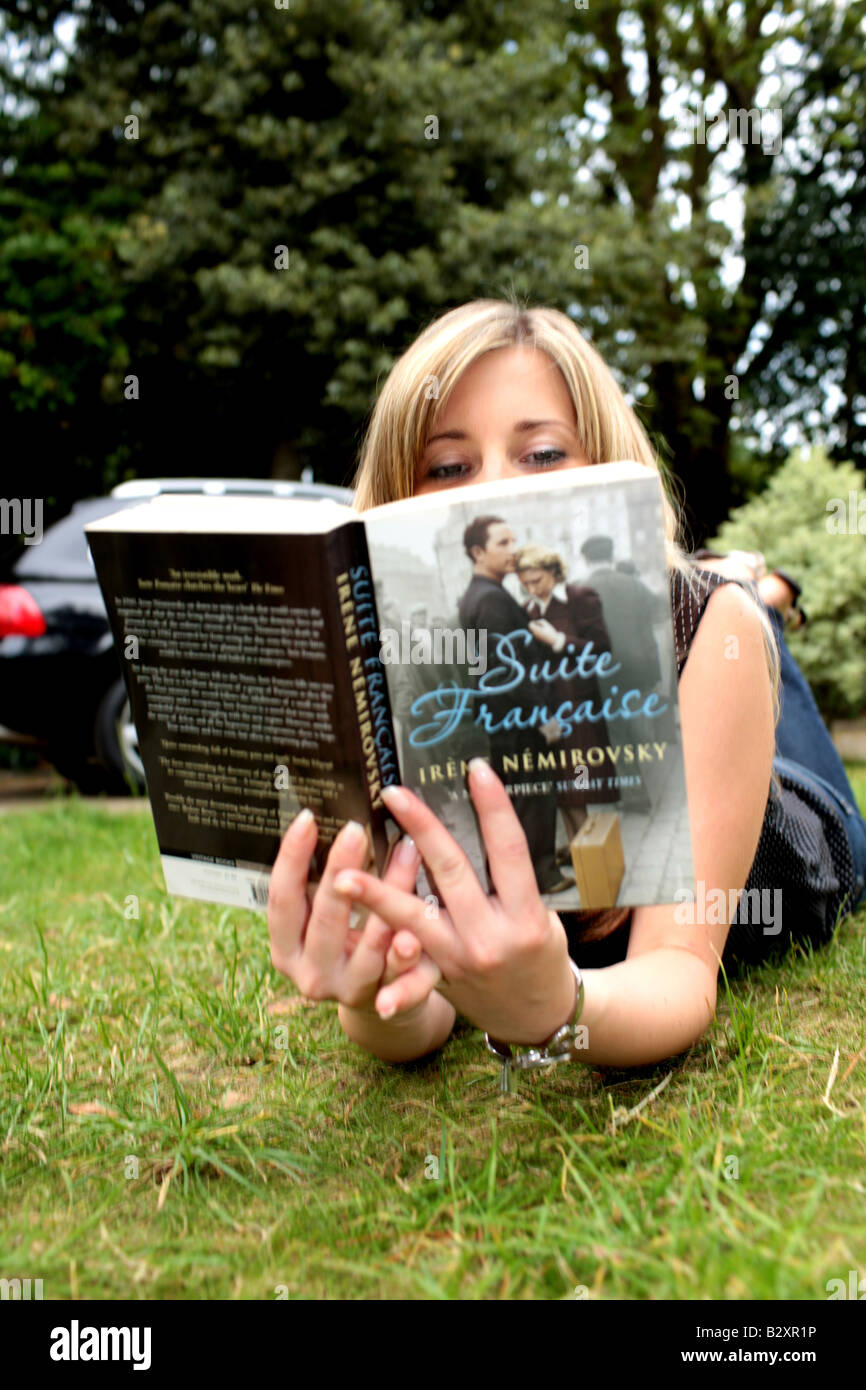 Young Woman Reading a Book Model Released Stock Photo - Alamy