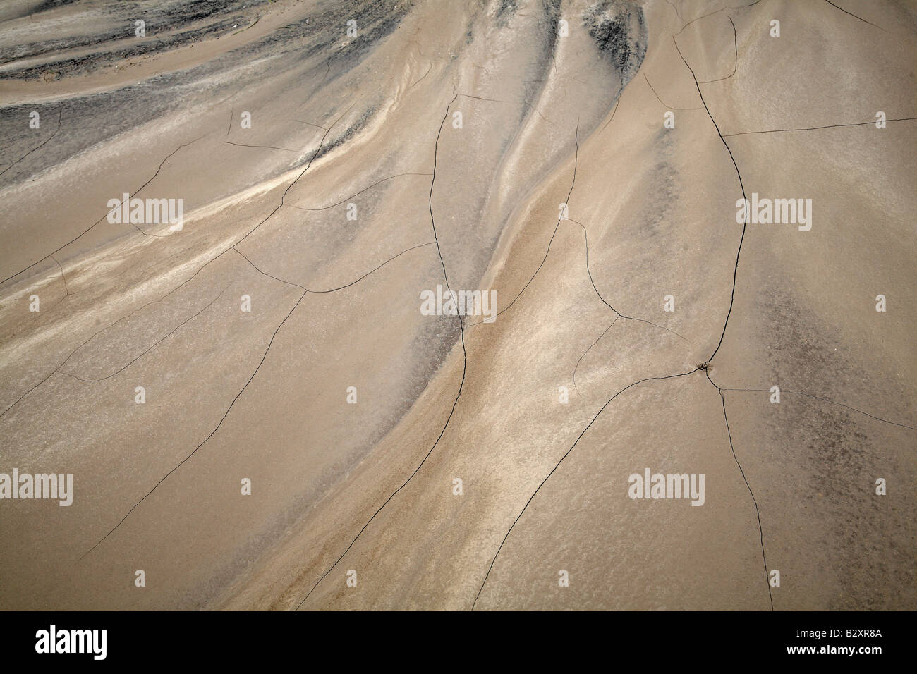 Dried out sedimentary deposits in the Badlands of South Dakota 1 Stock ...