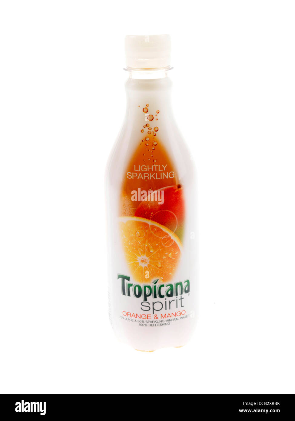 Bottle of Orange and Mango Tropicana Spirit Stock Photo - Alamy