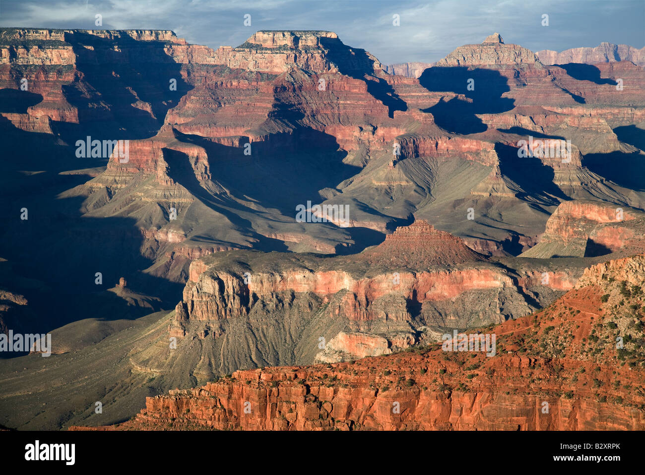Mather Point of the Grand Canyon- morning 2 Stock Photo - Alamy