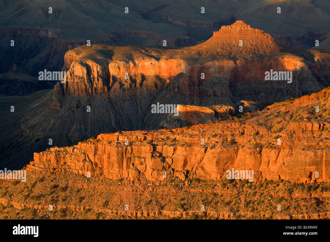 Mather Point of the Grand Canyon- sunset 3 Stock Photo - Alamy