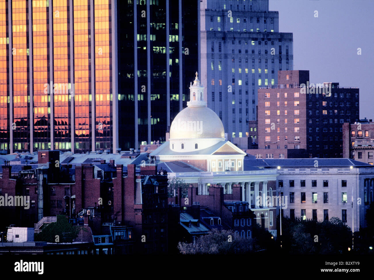 USA Boston Massachusetts The State Capitol Building Stock Photo - Alamy