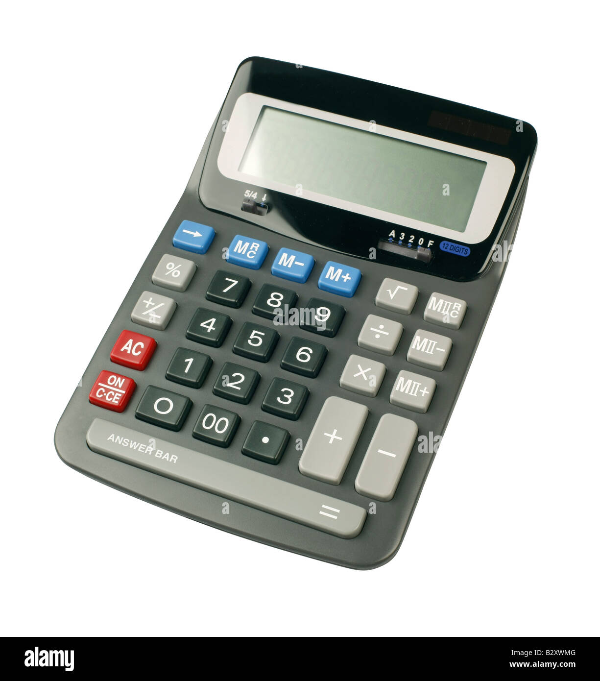 Calculator isolated on white background XXL file captured in studio ...