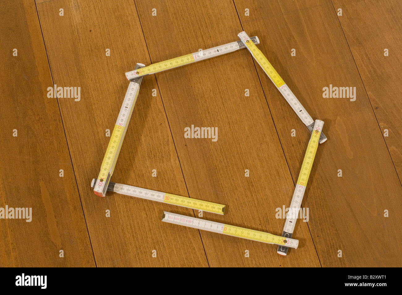 House plans and folding ruler hi-res stock photography and images - Alamy