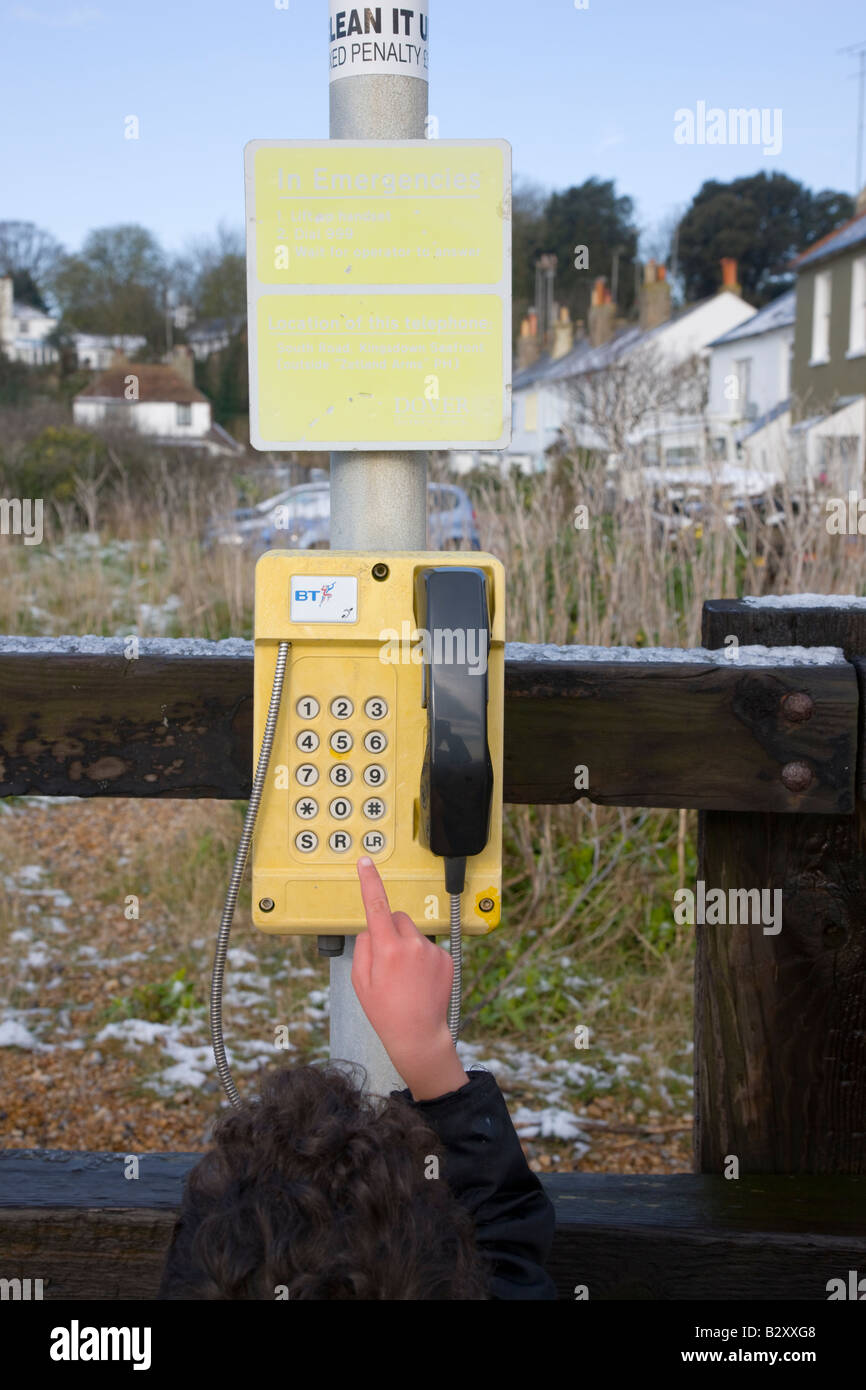 Emergency coastguard telephone on the beach Stock Photo - Alamy