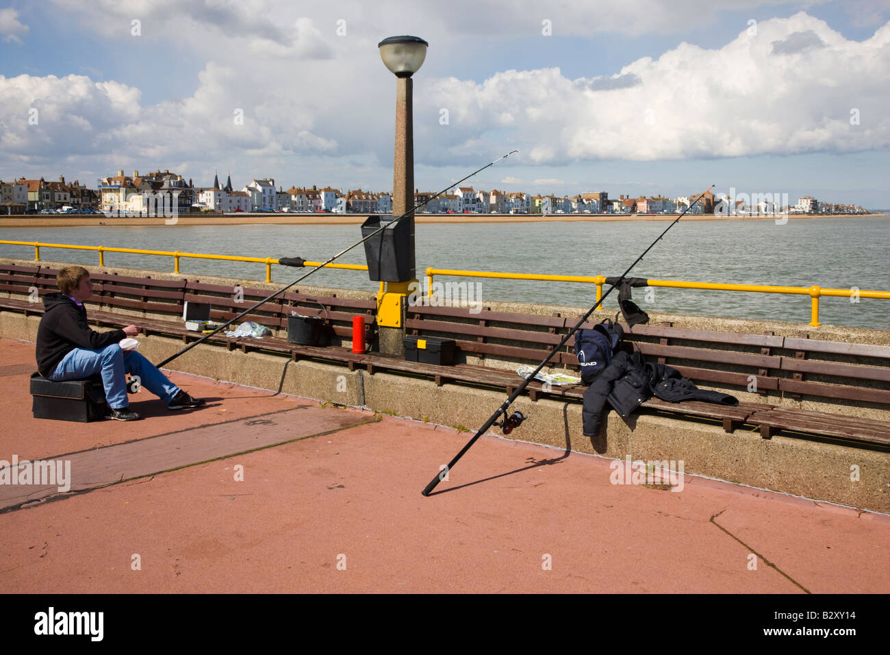 Man in pier fishing hi-res stock photography and images - Alamy