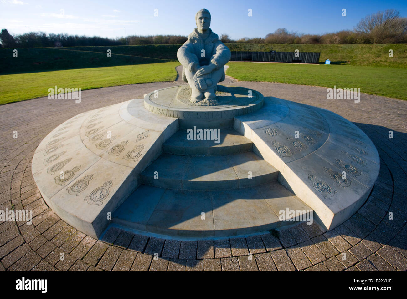 The Battle of Britain memorial at Capel Le Ferne in Kent Stock Photo ...
