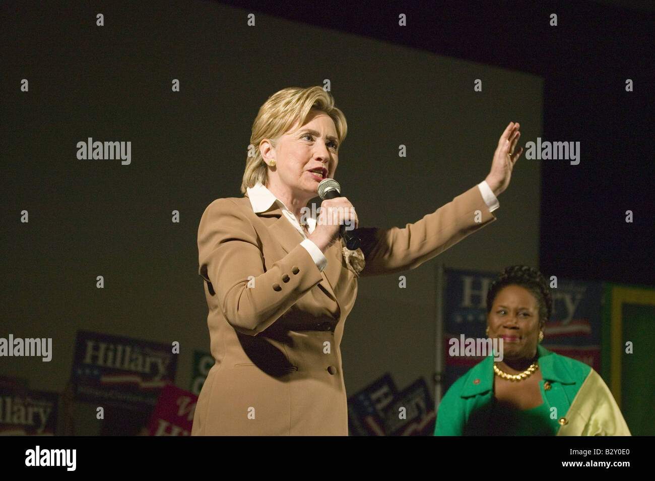 Hillary Clinton, speaking at rally following Iowa Democratic ...