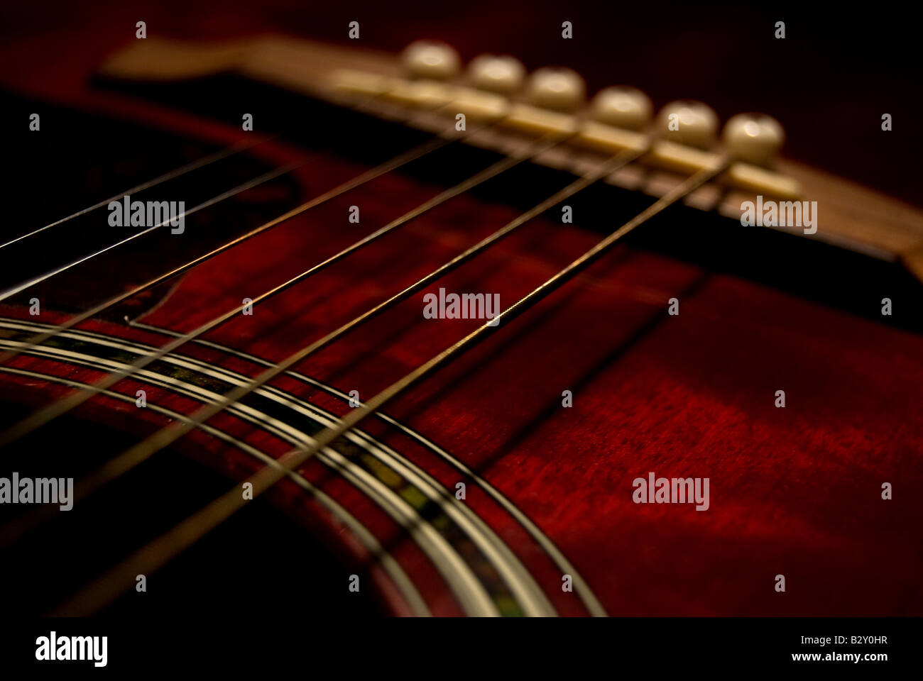 Close up of an acoustic guitar Stock Photo - Alamy