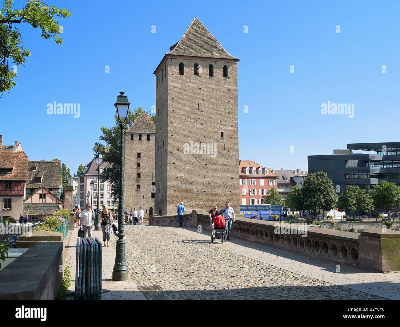 PONTS COUVERTS BRIDGE AND TOWERS ANCIENT 14th Century FORTIFICATIONS ...