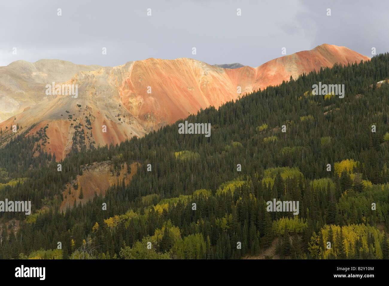 Red Mountain in autumn color off Route 550 south of Silverton Colorado ...