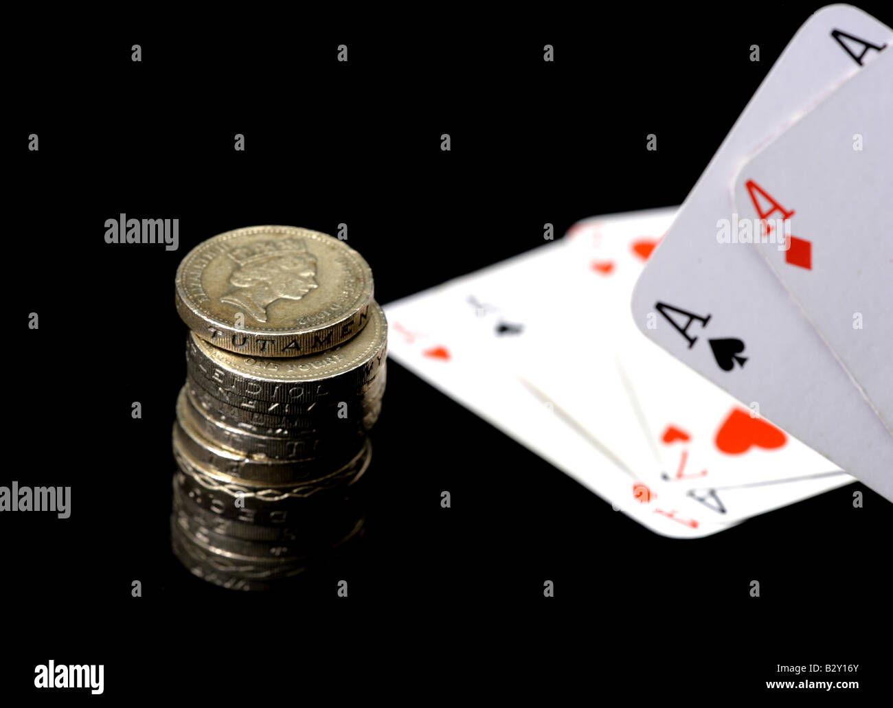 Hand of cards with ace hi-res stock photography and images - Alamy