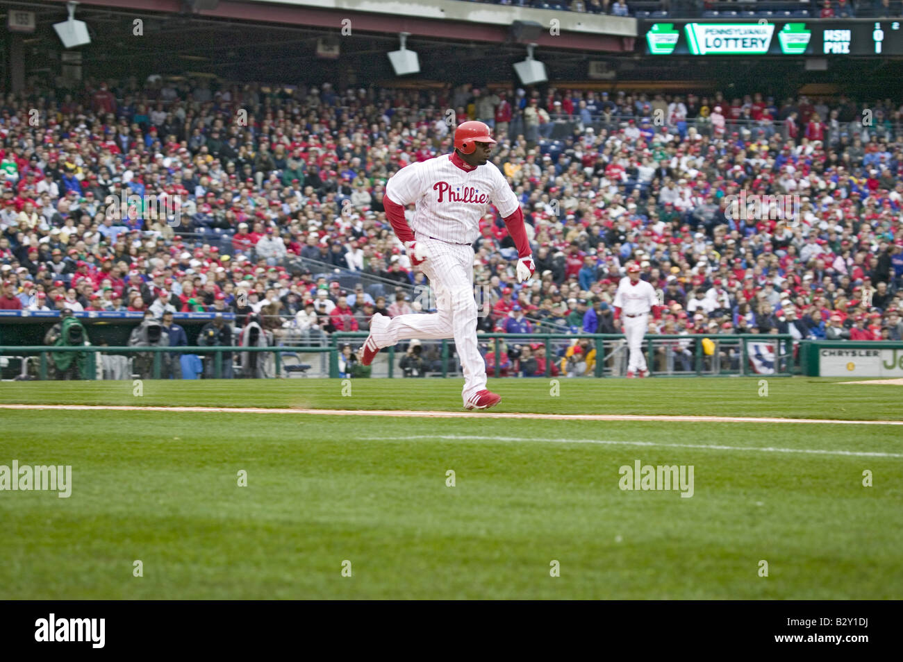 Major League baseball player for the Philadelphia Phillies, #6, slugger ...