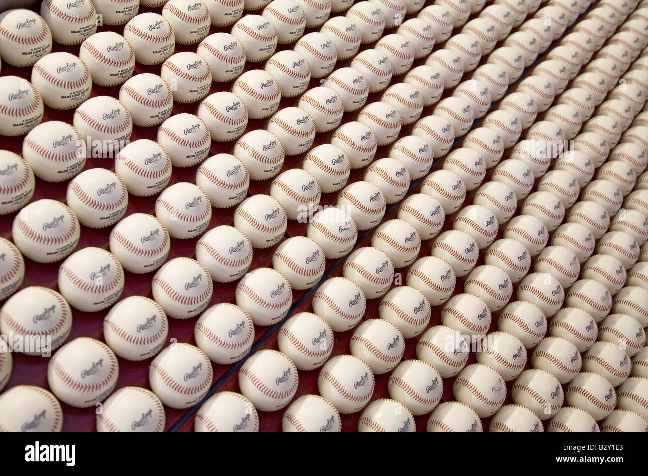 A pattern of Rawlings Major League Baseballs at Citizens Bank Park ...