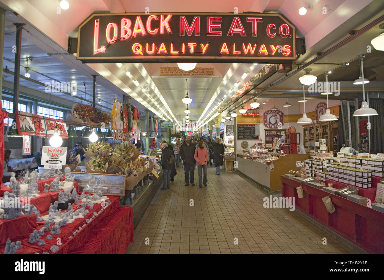 Pike Place Fish Market, in downtown Seattle, Washington Stock Photo - Alamy