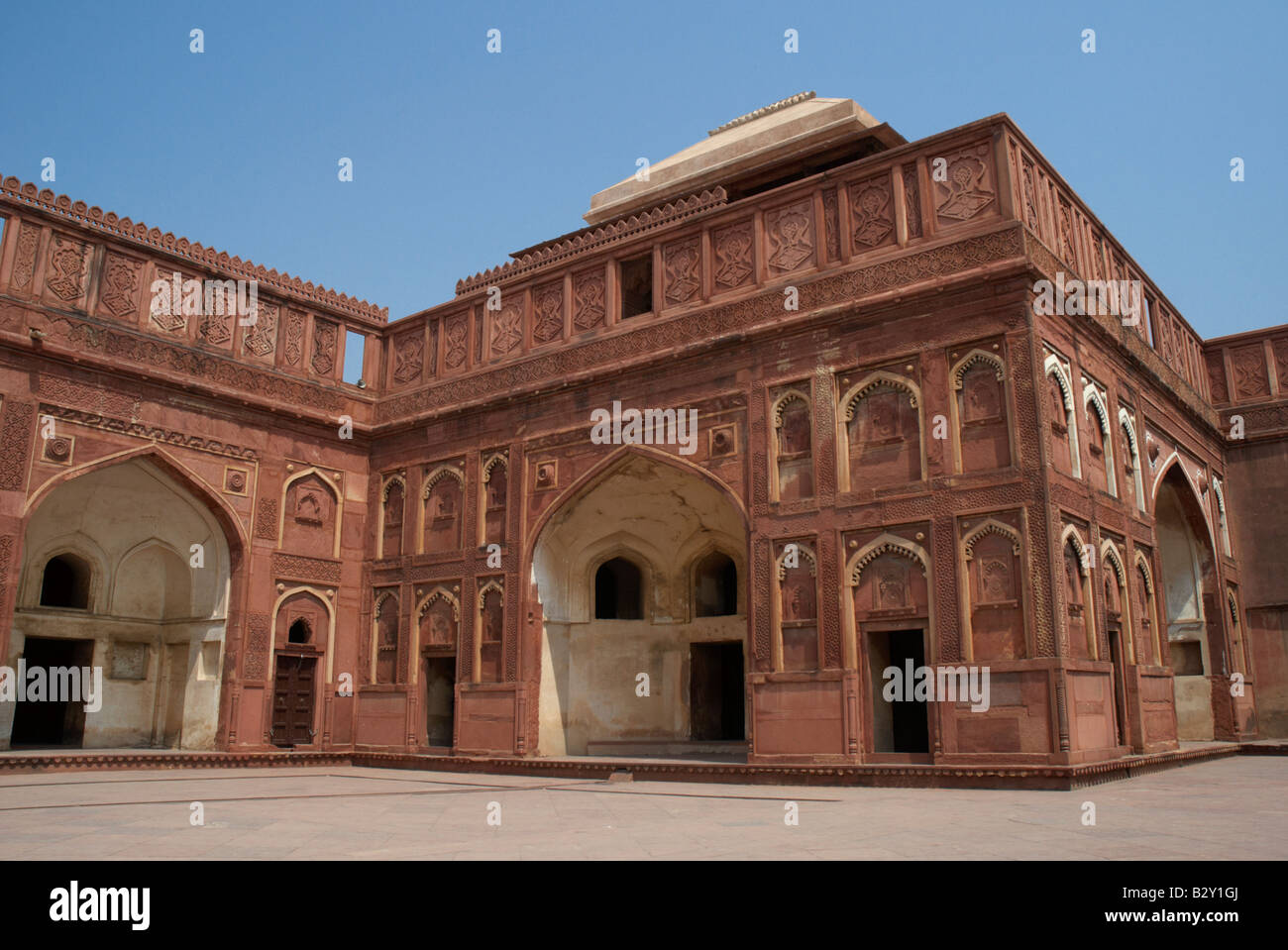 Architecture within the Agra Fort complex in the Indian city of Agra ...
