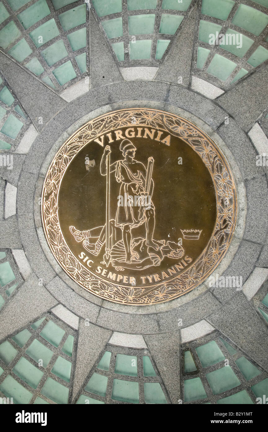 The 2007 restored VA State Capitol and the State Seal of VA, designed ...