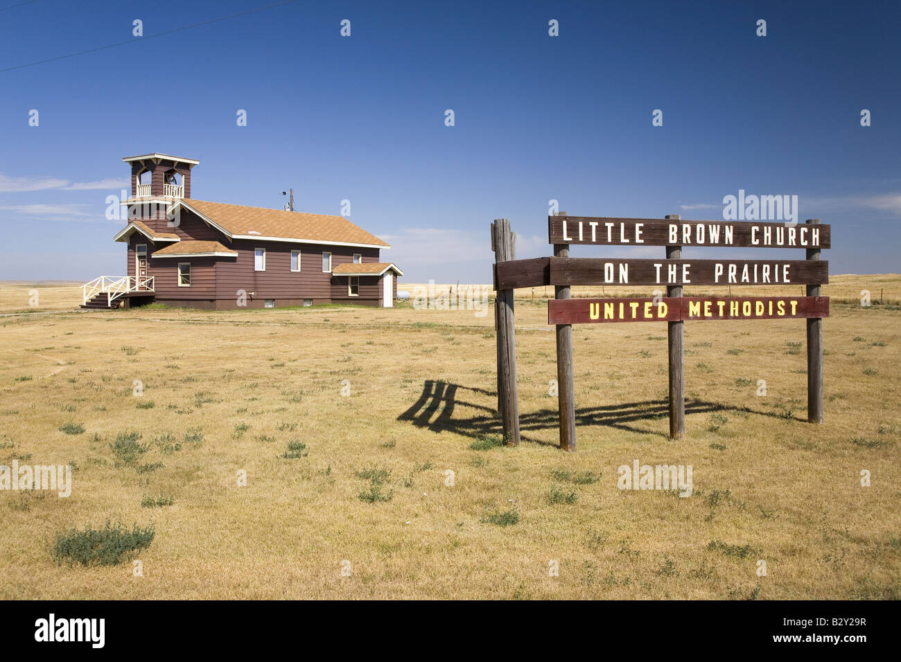Little Brown Church on the Prairie, United Methodist, US 34, Hayes ...