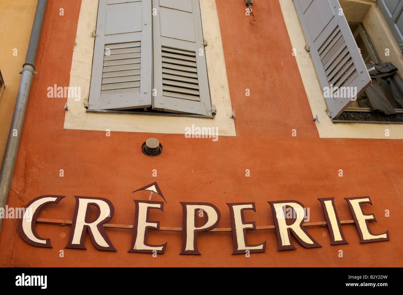 Creperie sign hi-res stock photography and images - Alamy