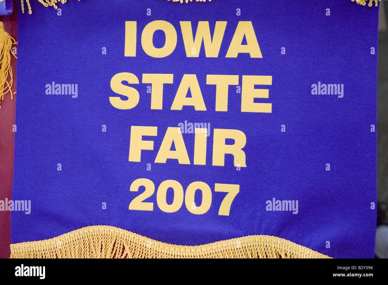 Blue ribbon for Iowa State Fair, Des Moines, Iowa, August, 2007 Stock ...