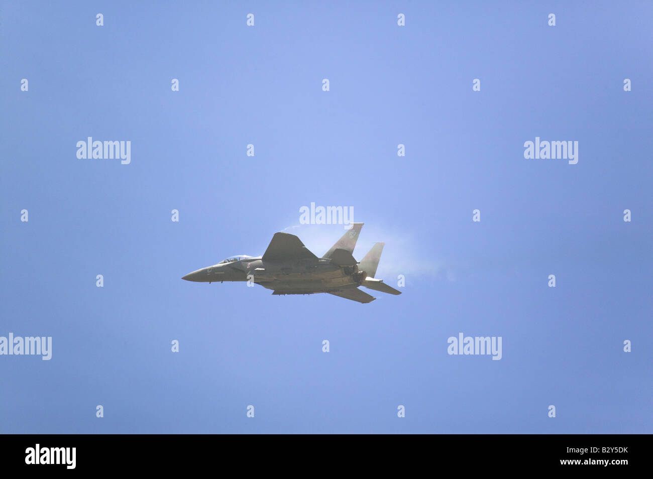 US Air Force F-22A Raptor Jet Fighter flying at the 42nd Naval Base ...