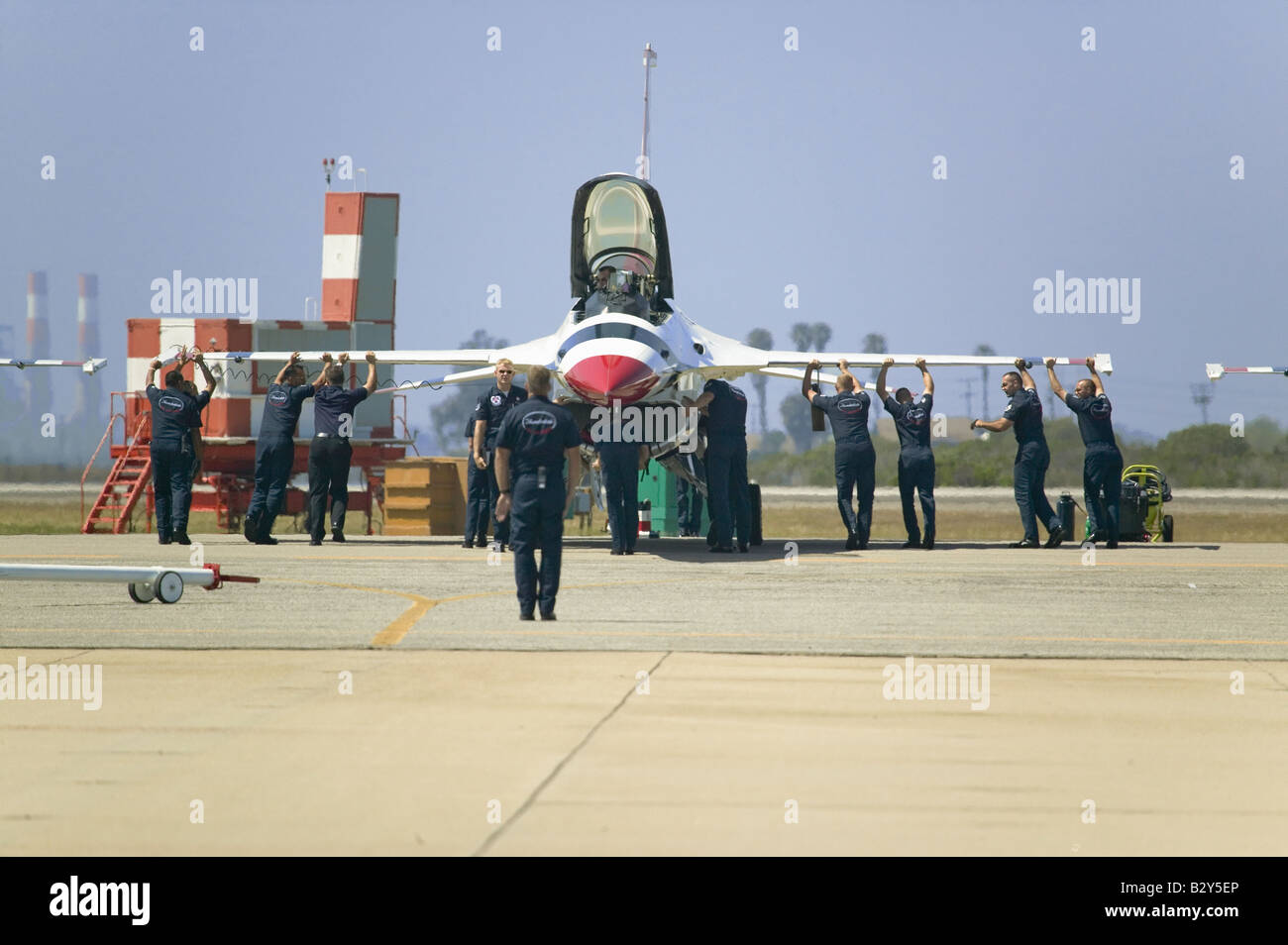 Thunderbirds ground crew hi-res stock photography and images - Alamy