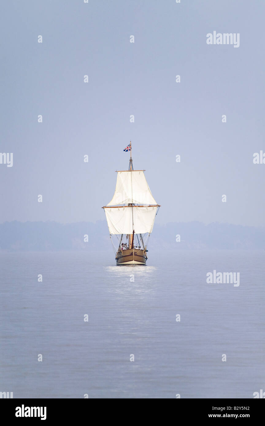 The Susan Constant, Godspeed and Discovery, re-creations of the three ...