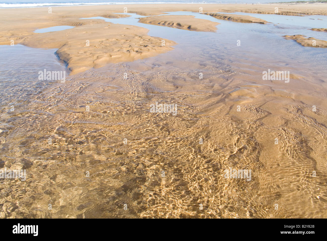 Fonte da Telha Beach in Costa da Caparica coast. Portugal Stock Photo ...