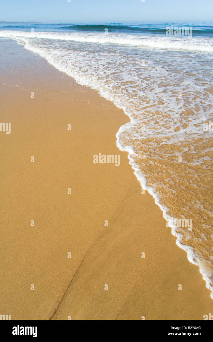 Fonte da Telha Beach in Costa da Caparica coast Stock Photo - Alamy
